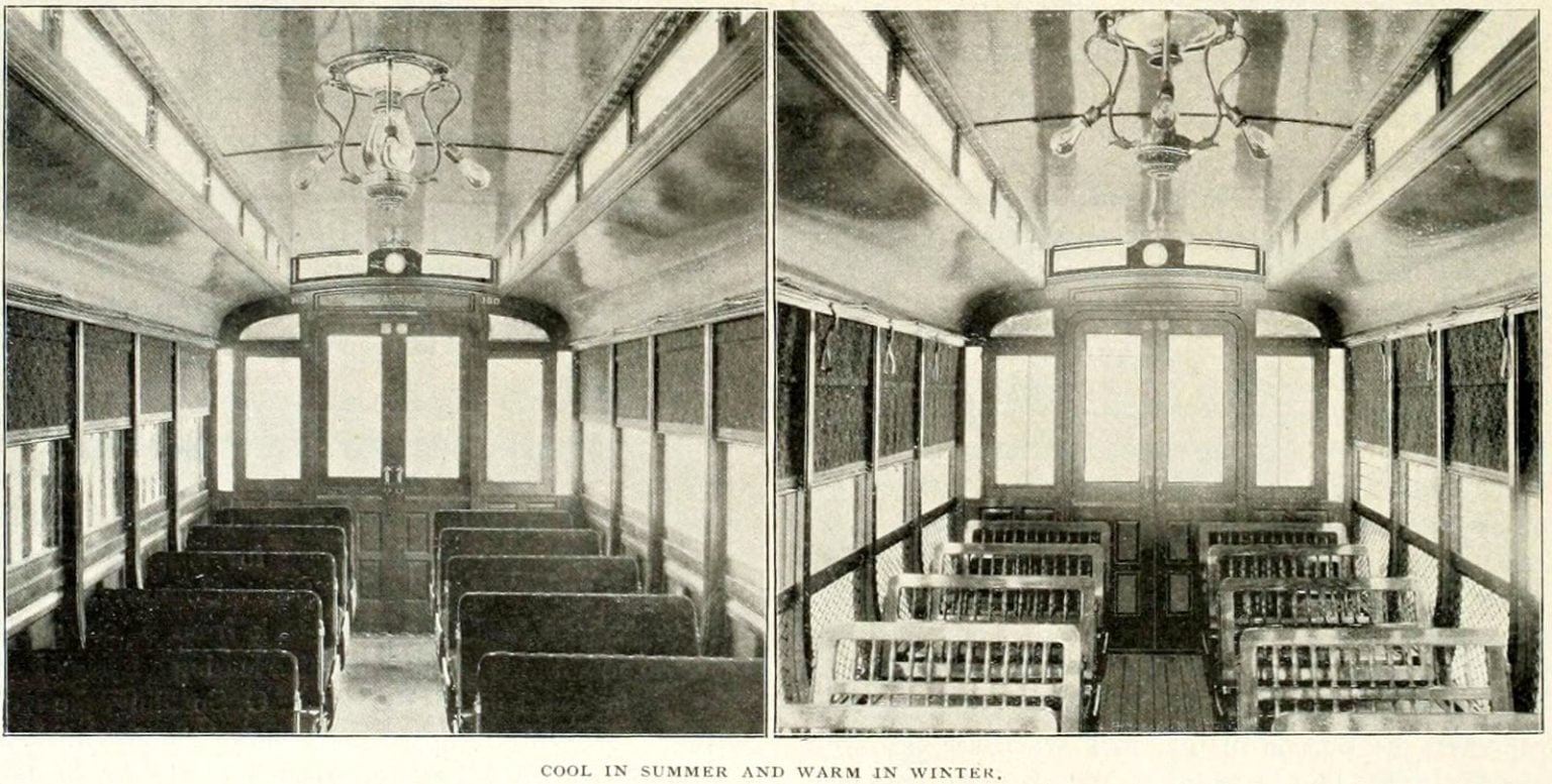 Old streetcars & trolleys were a big deal in the days before cars ...