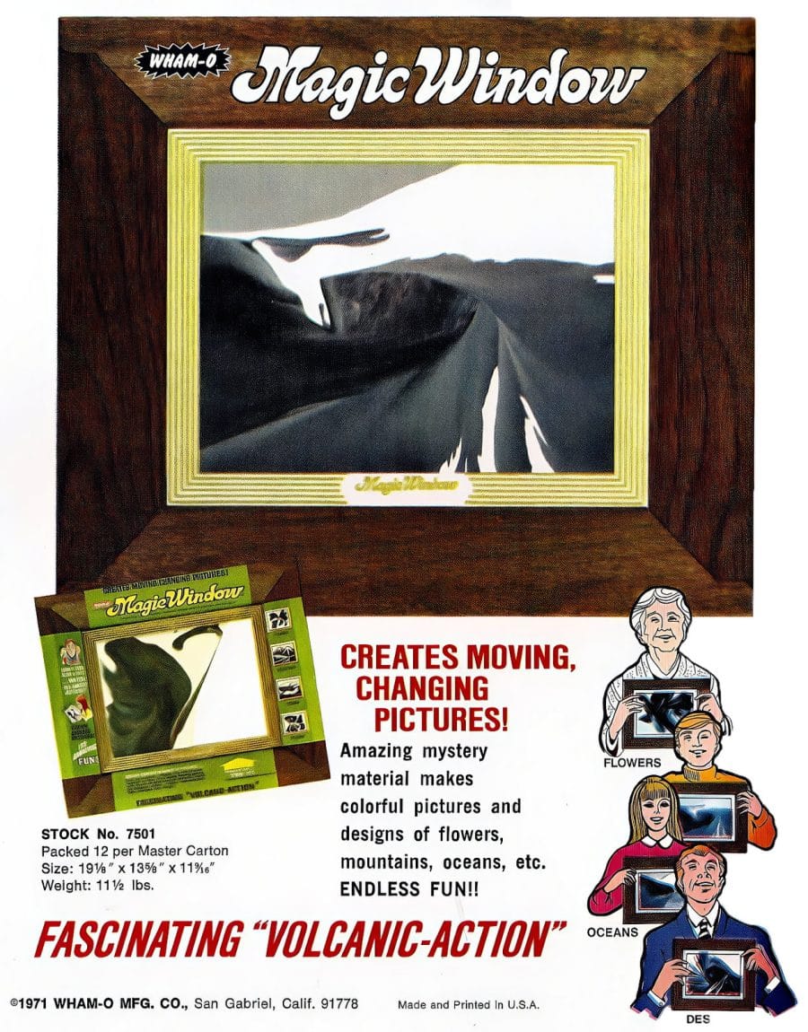 The Wham-O Magic Window toy let you create mini oceans and mountains ...