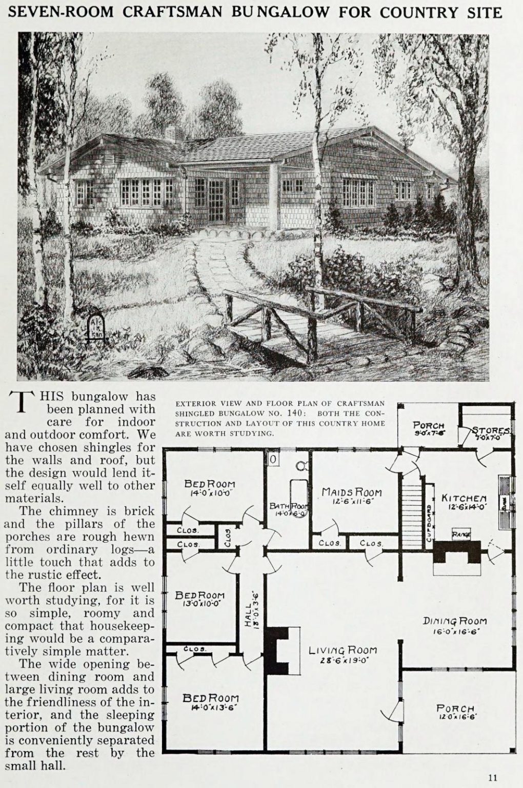 These 26 gorgeous vintage Craftsman house plans will make you want to ...