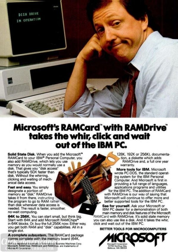 1980s Microsoft wasn't dominant yet, but it was getting there fast ...
