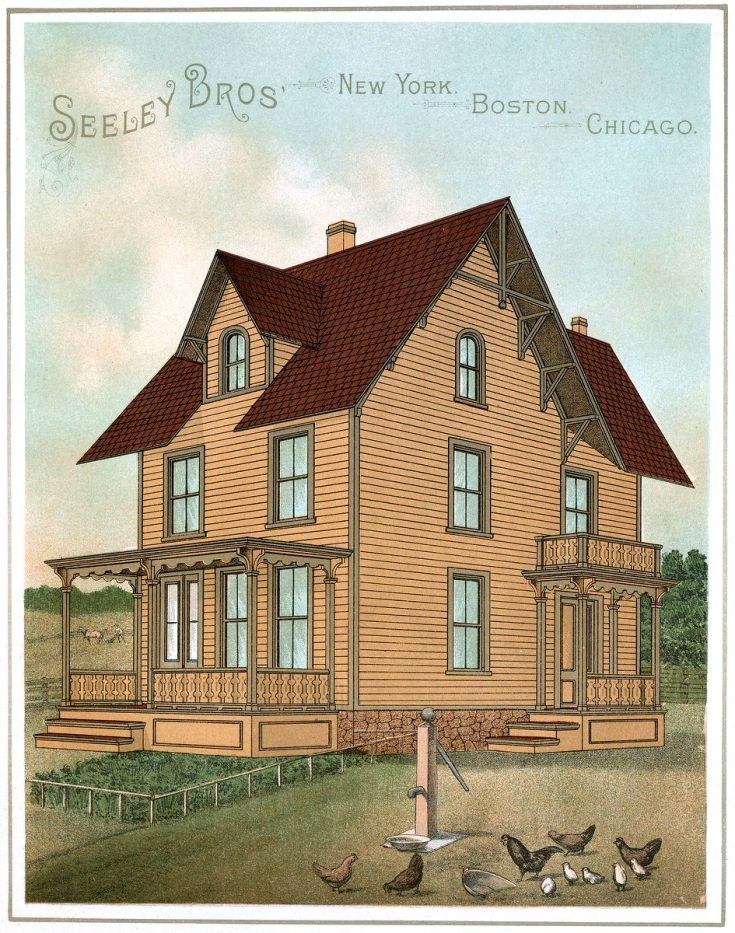 See some popular exterior color schemes for 18 Victorian houses (1886 ...