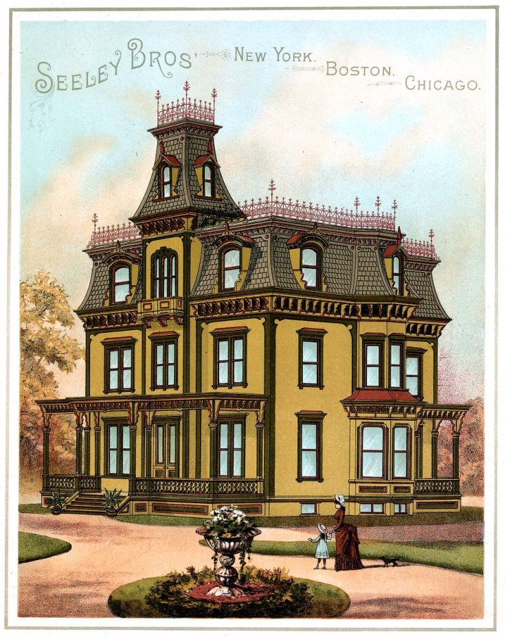 See some popular exterior color schemes for 18 Victorian houses (1886 ...
