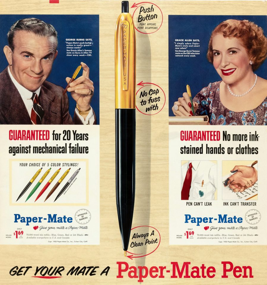 Vintage ballpoint pens - from Sheaffer, Parker, Bic, Paper-Mate ...