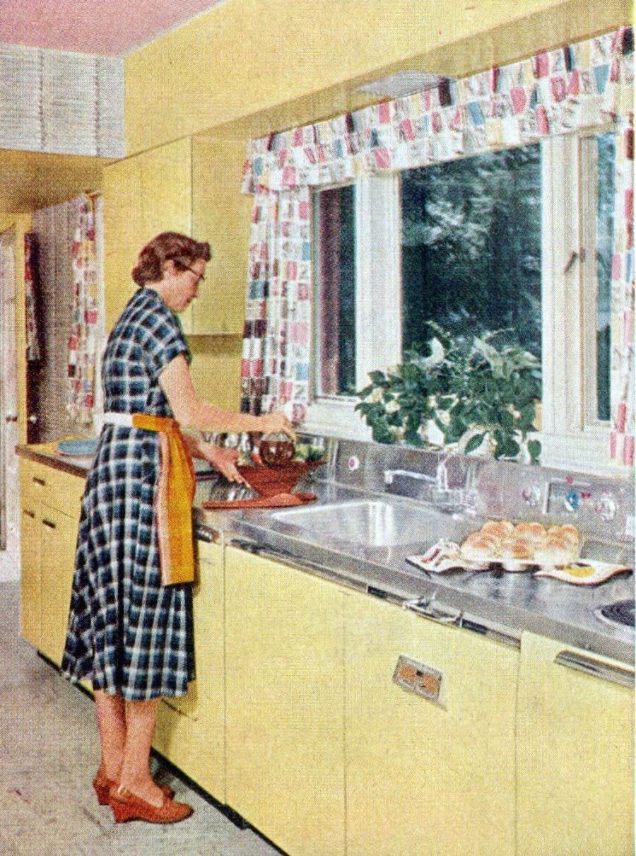 33 retro yellow kitchens that defined midcentury style in the most ...