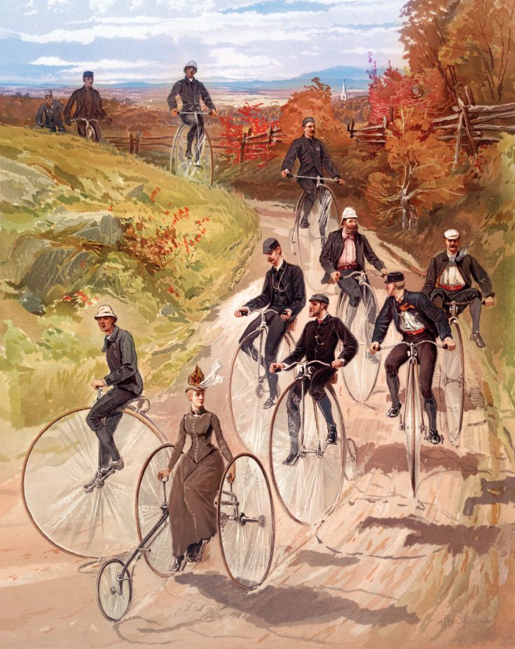 That big front wheel bike: See why the penny farthing high wheel bike ...