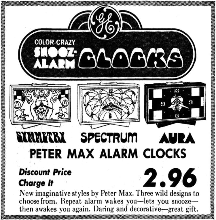 Vintage Peter Max clocks: The very '60s-style wild & wonderful ways to ...