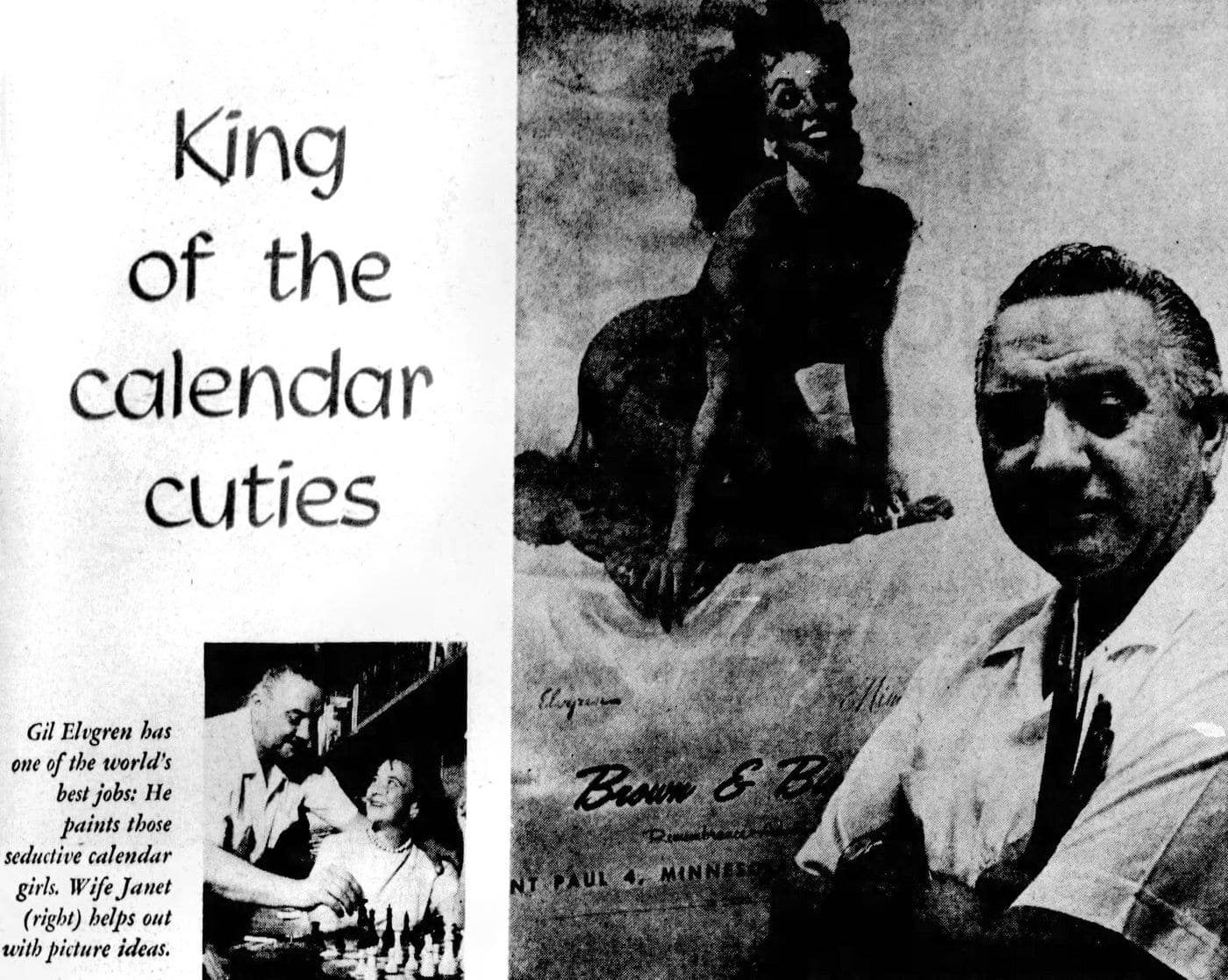 See vintage calendar girls & pin-ups from the '40s & '50s - plus meet ...