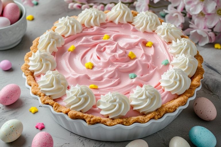 Cool 'n easy Easter pie: A festive pink no-bake dessert for spring from ...