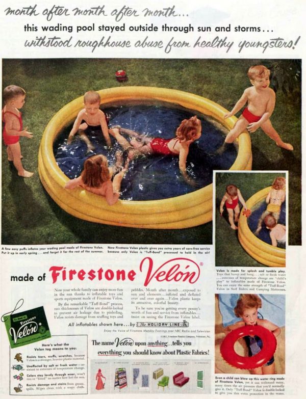 These vintage plastic wading pools from the 50s & 60s are still just as ...