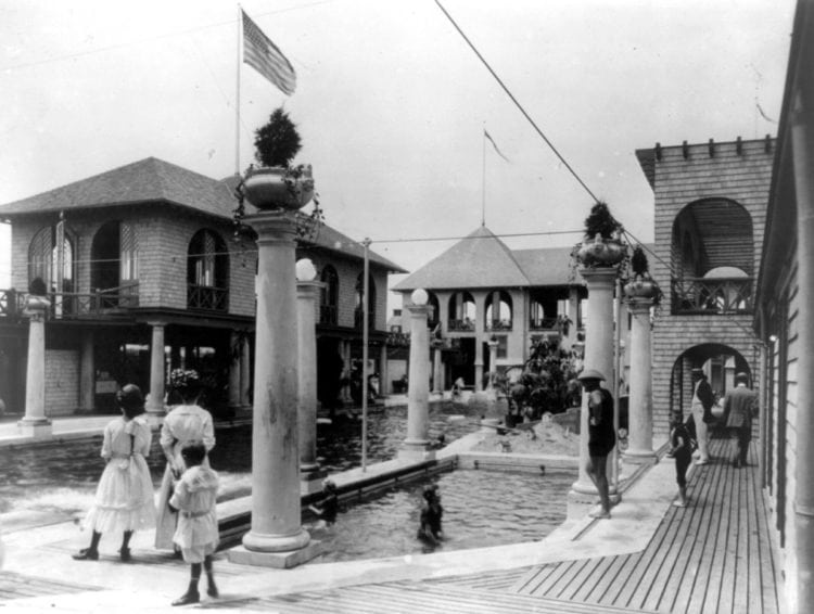 Huge old outdoor public swimming pools like these made summertime cool ...