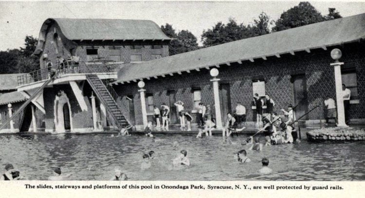 Huge old outdoor public swimming pools like these made summertime cool ...