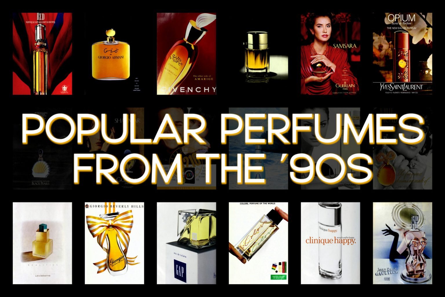 150 popular vintage perfumes from the 90s - Click Americana