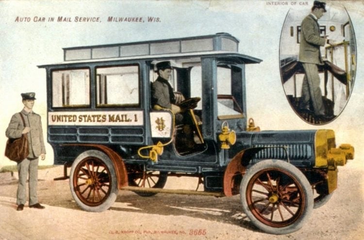 See vintage mail carriers & post office service carts from 100+ years ...