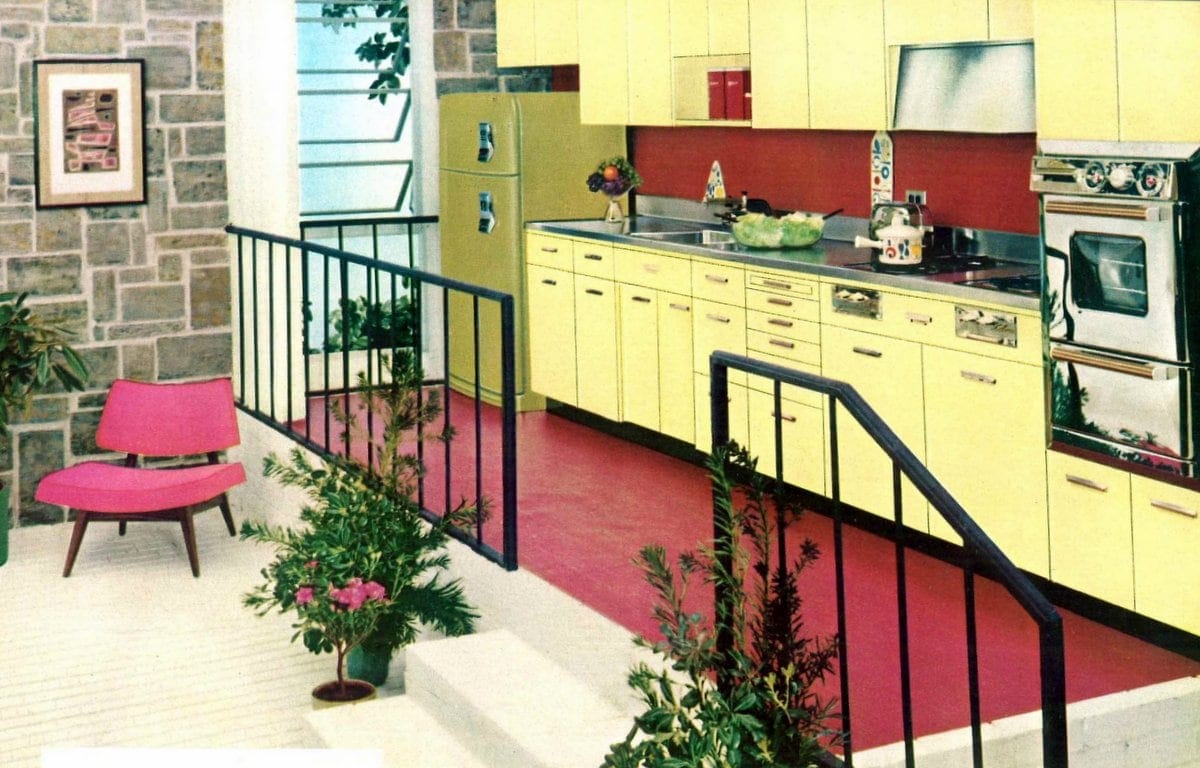 Pink & yellow kitchens of the fifties - Click Americana