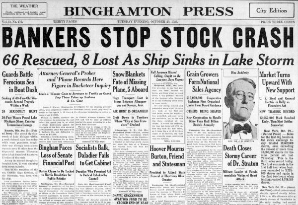 The Great Depression newspaper headlines: Turmoil & uncertainty after ...