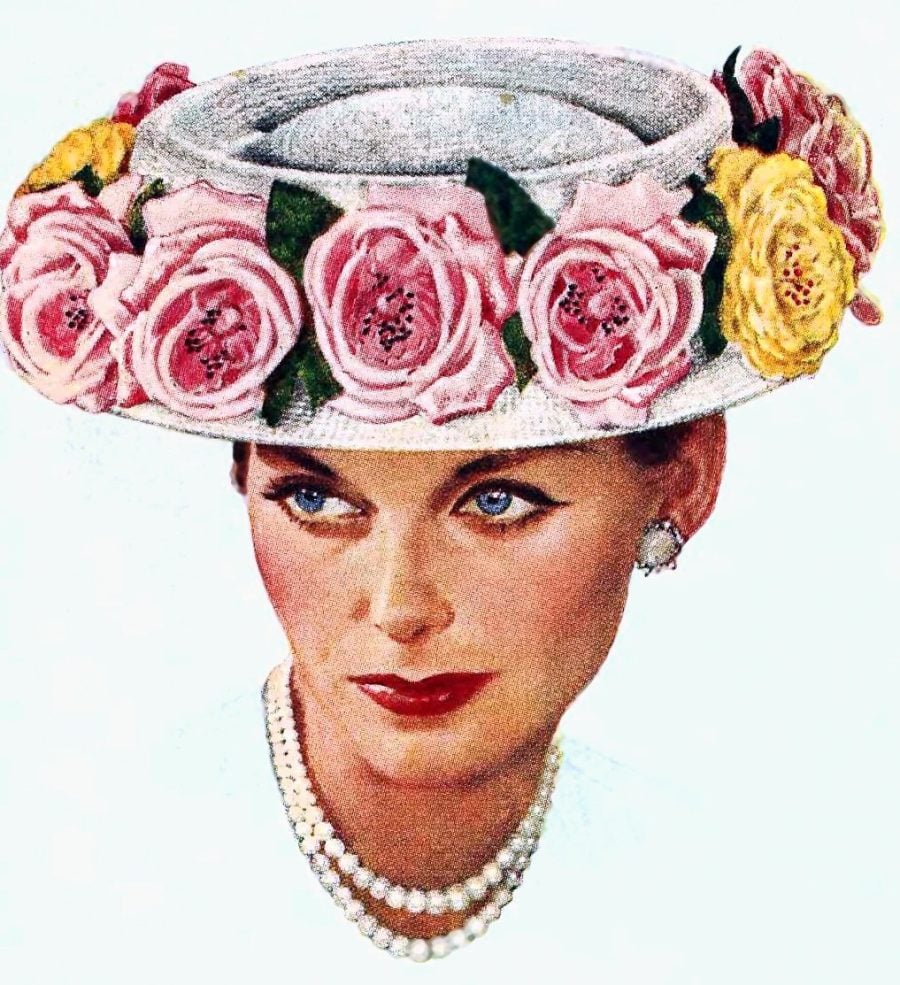 1950s hats: See 50+ vintage cloche, cap, scoop brim & other headwear ...