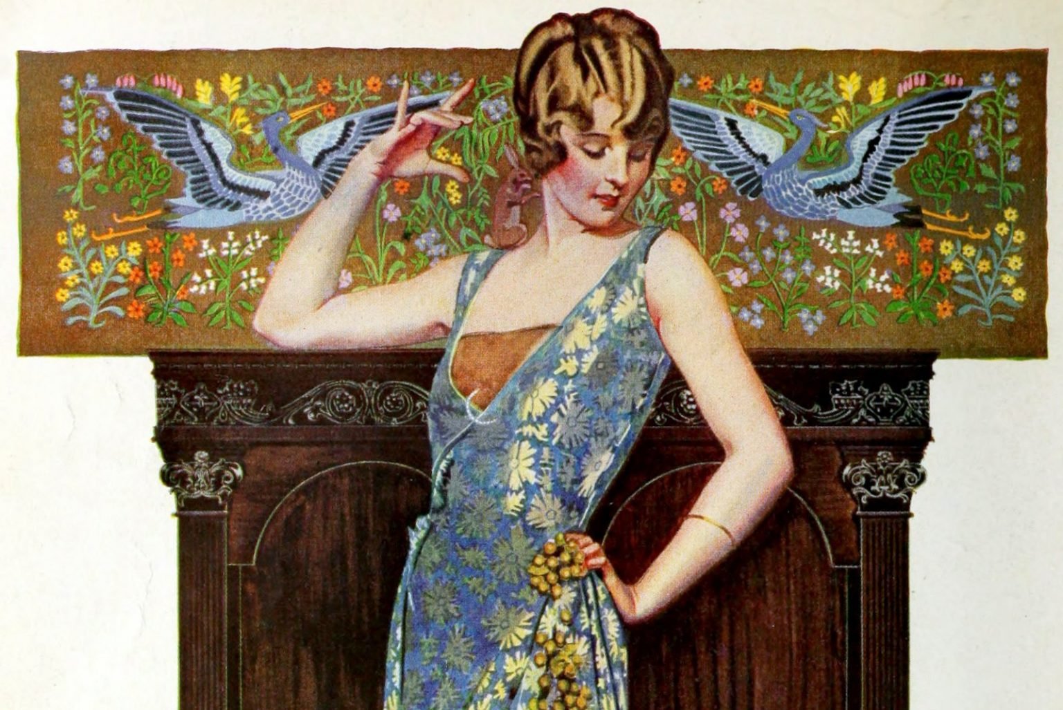 Vintage 1920s dresses & flapper clothes: Fashionable fabrics, lengths ...