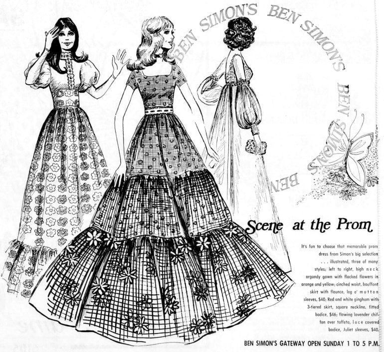 Vintage 70s prom dresses were a feminine fusion of bohemian & chic ...