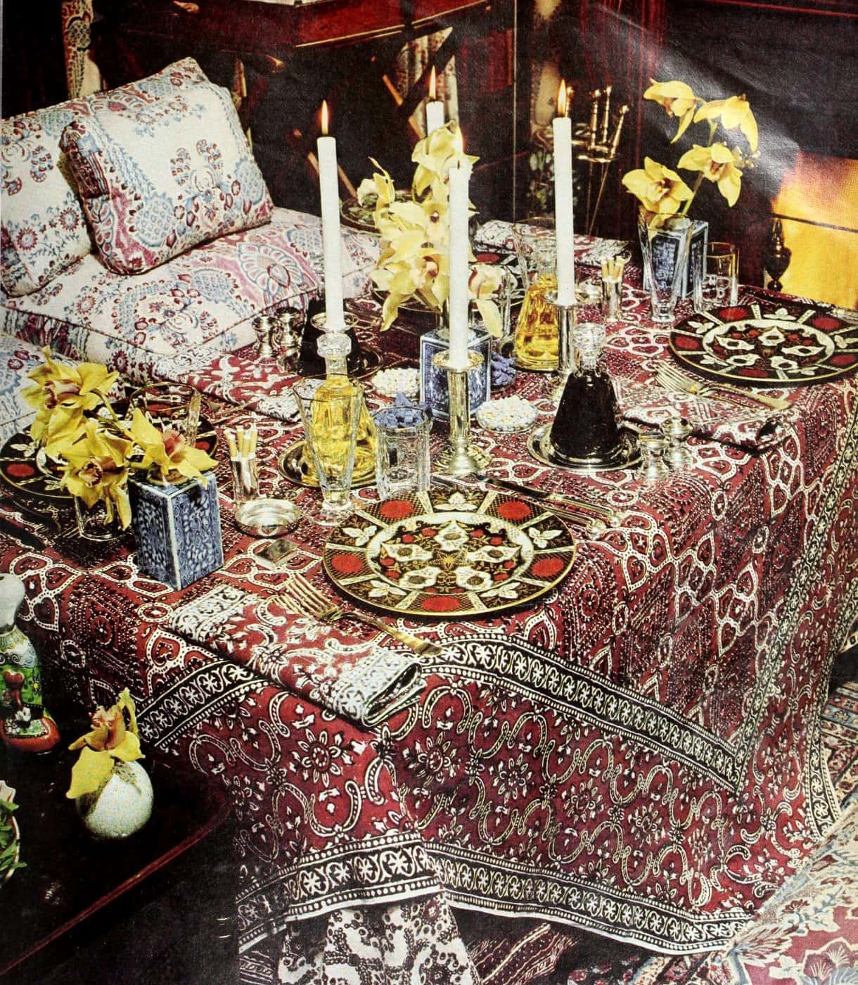 112+ beautiful vintage 70s table setting ideas - Click Americana