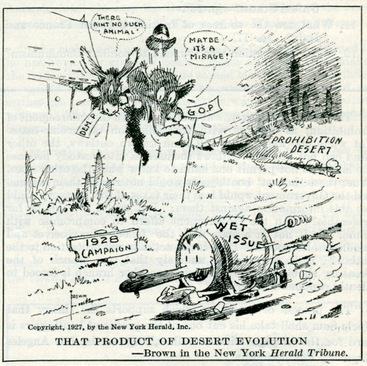 Prohibition political cartoons (1927) - Click Americana