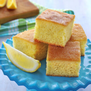 Easy classic pudding lemonade cake recipe from the 70s - Click Americana