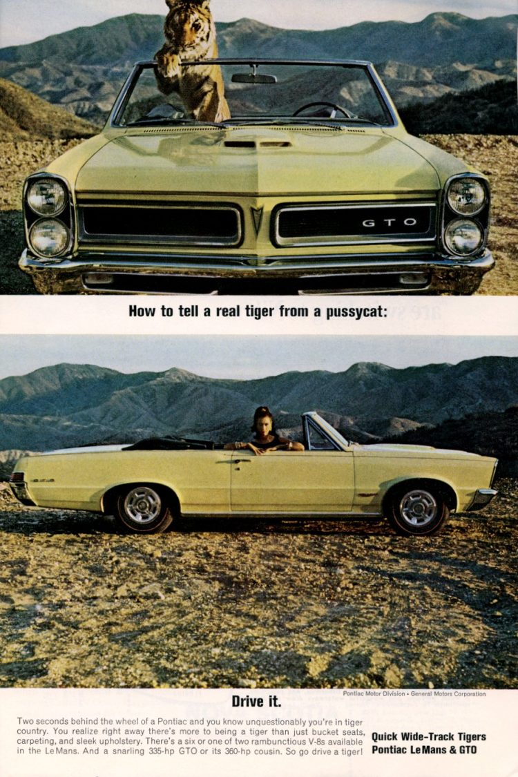 Vintage Pontiac car ads from the 1960s - Click Americana