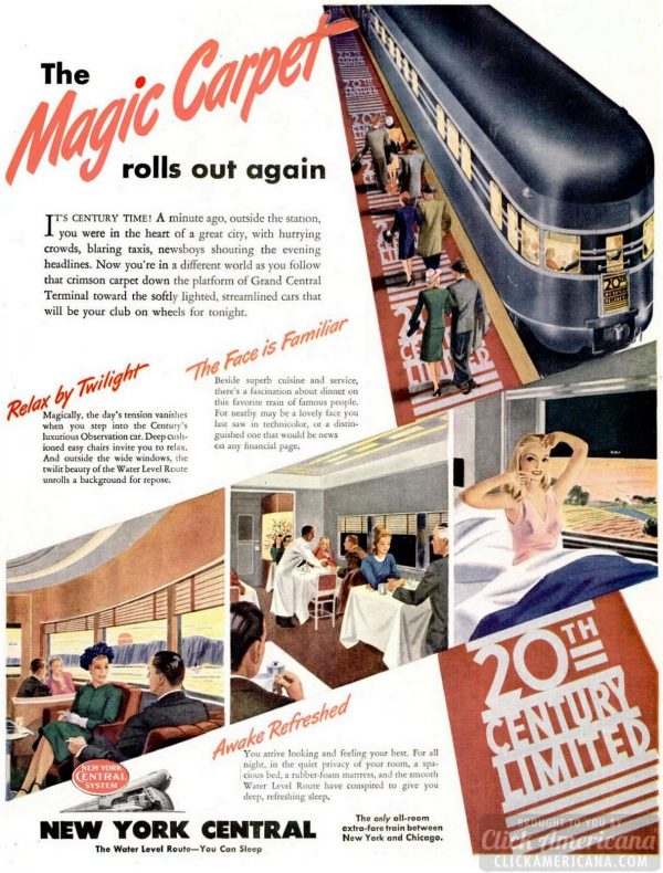 See trains from the 1940s, when passengers could ride the railroad in ...