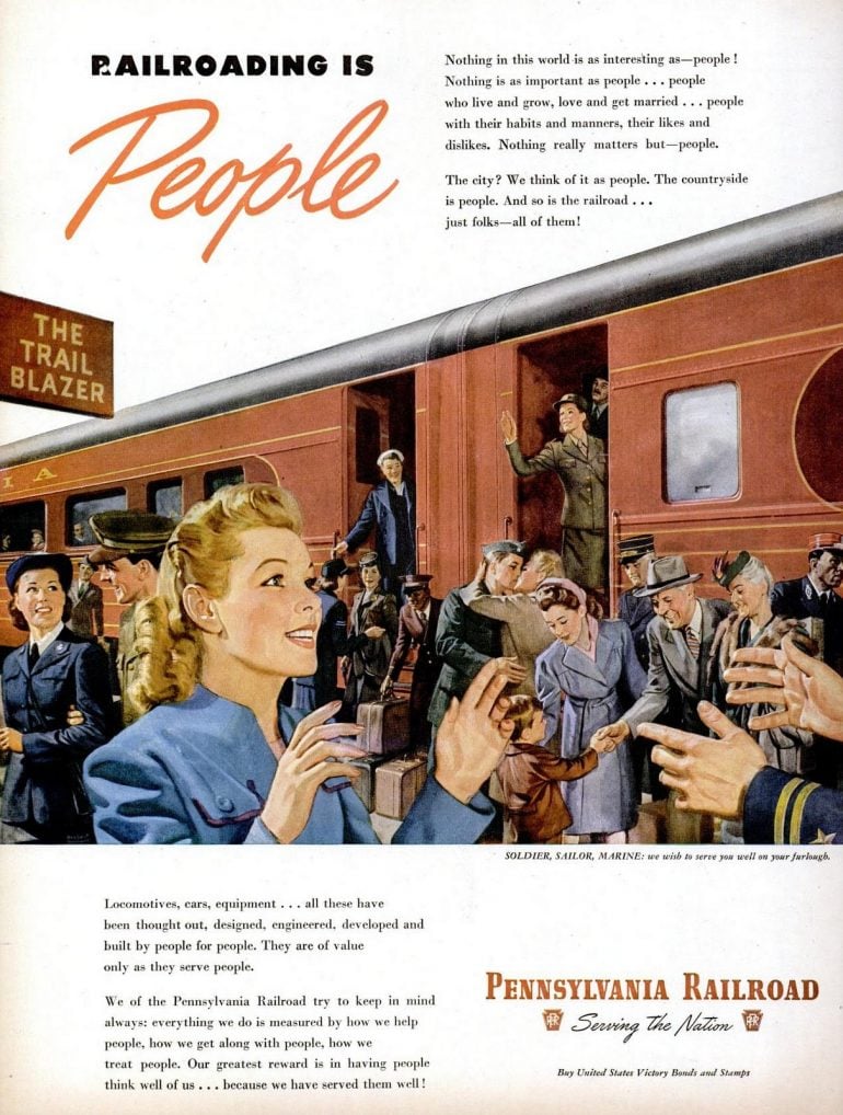 See trains from the 1940s, when passengers could ride the railroad in ...