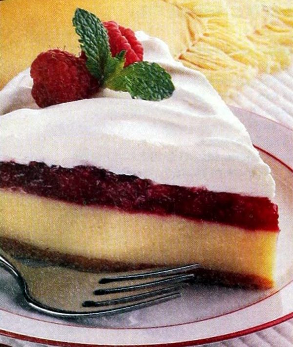 Raspberry-topped lemon pie (1988) - Click Americana