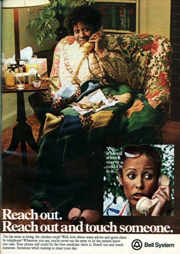 Remember that AT&T jingle, 'Reach out and touch someone'? Hear it again ...