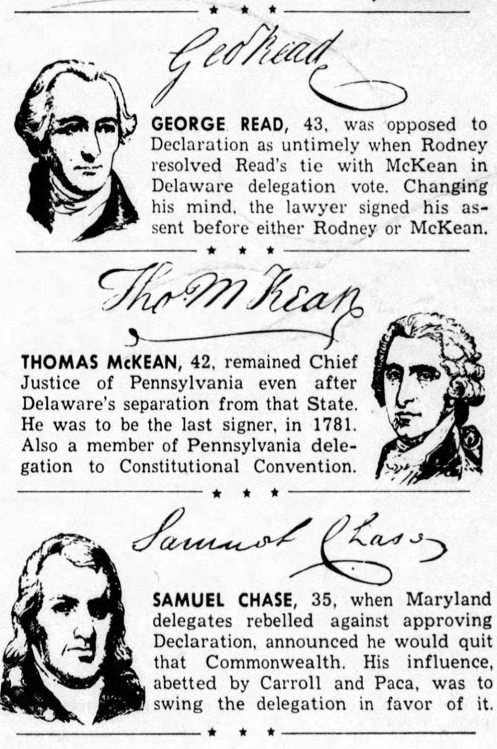 Read about the remarkable signers of the Declaration of Independence ...