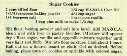 Easy sugar cookies made with vegetable oil (1964) - Click Americana