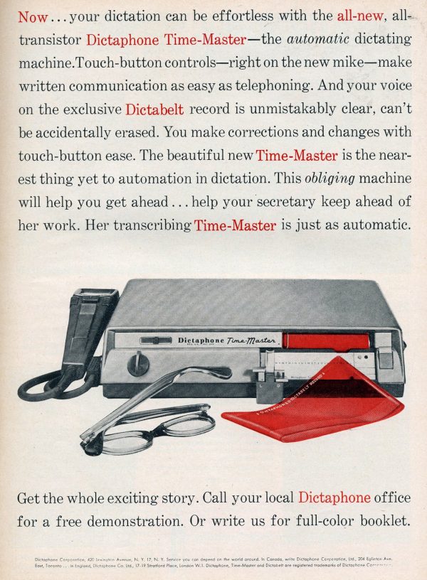 How a Dictaphone & other vintage office transcription machines worked ...