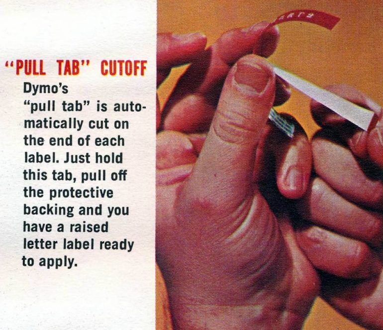 How the old-fashioned Dymo label maker made embossed self-adhesive ...
