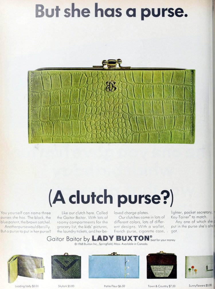 Vintage Lady Buxton wallets from the 1950s & 1960s: Coin purses ...