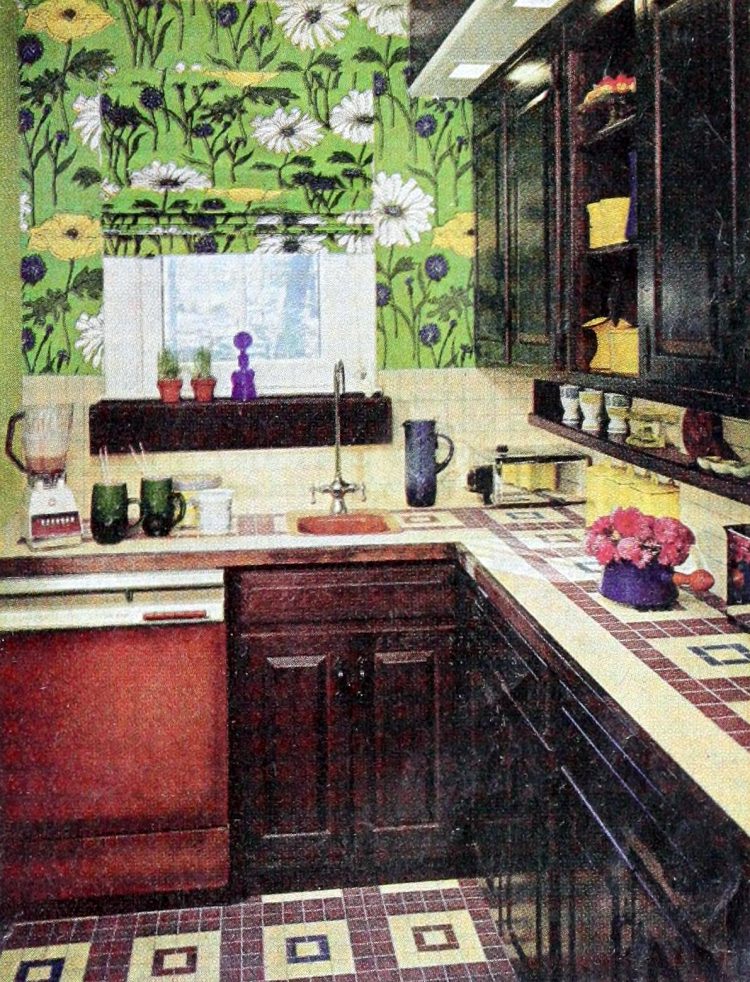 20 vintage 1960s kitchen tile design ideas & popular retro mosaic tile ...