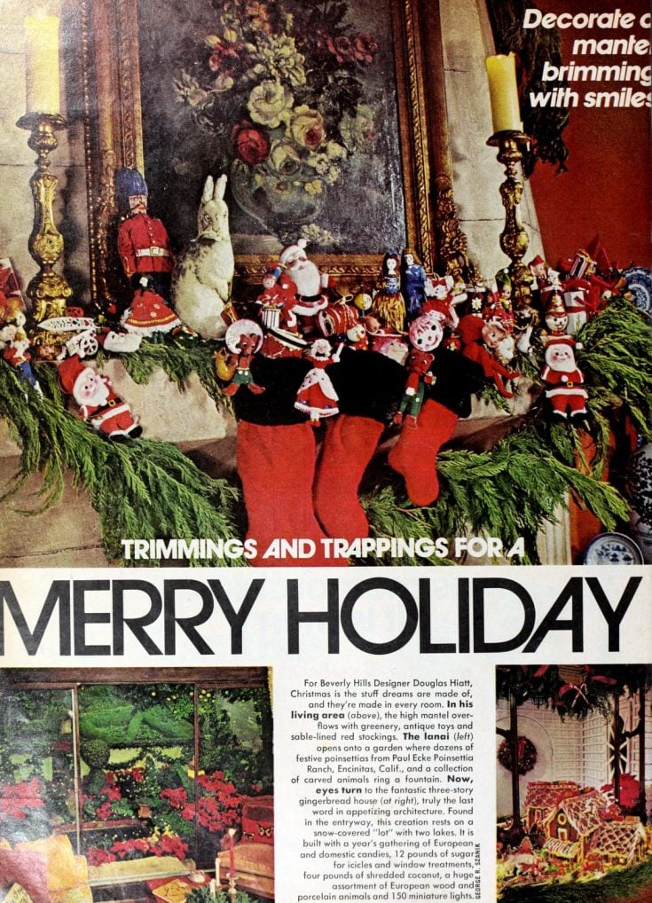 Vintage Christmas decorations 1960s and 70s style: Bright, colorful ...