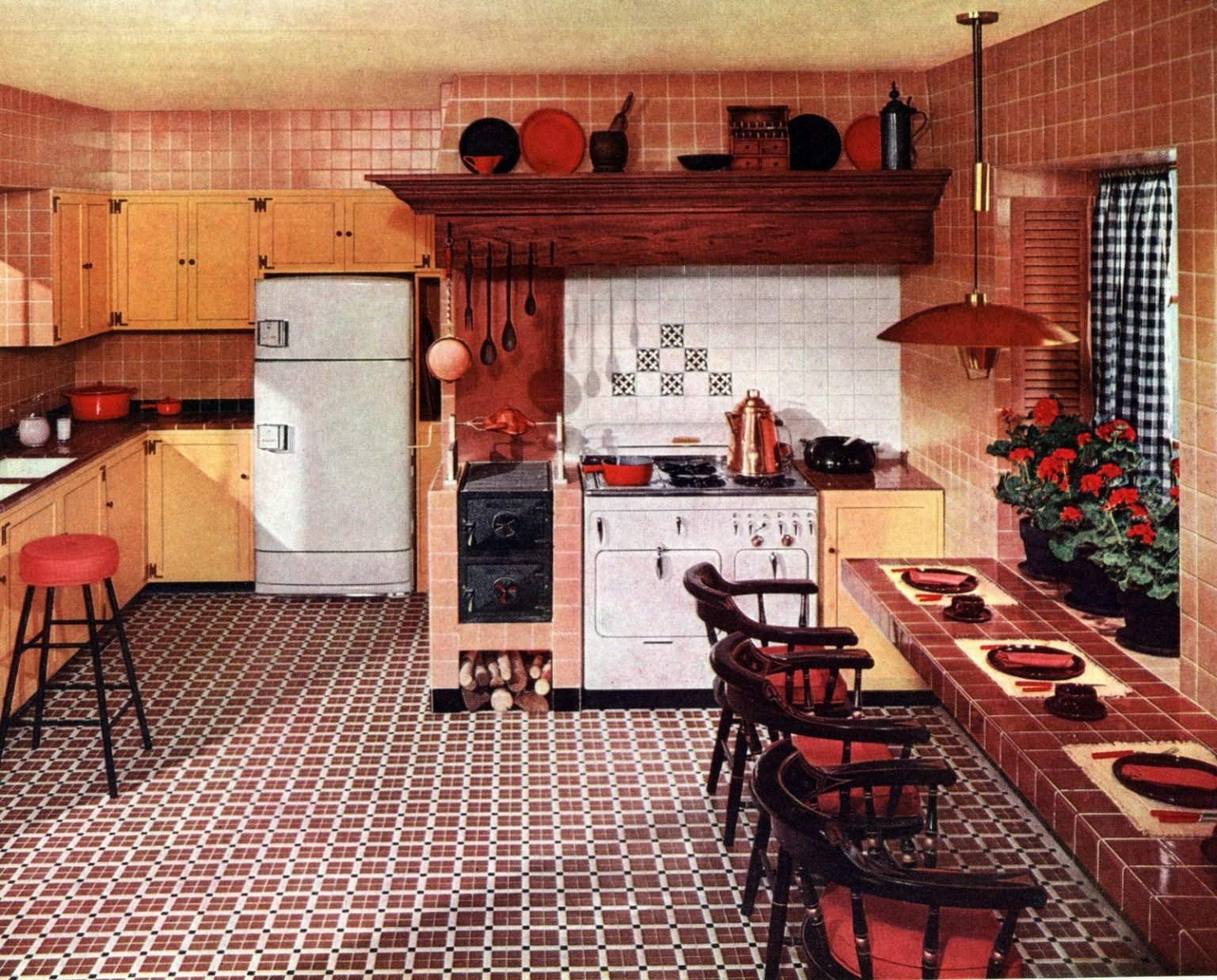 31 vintage 1950s kitchen tile design ideas - Click Americana