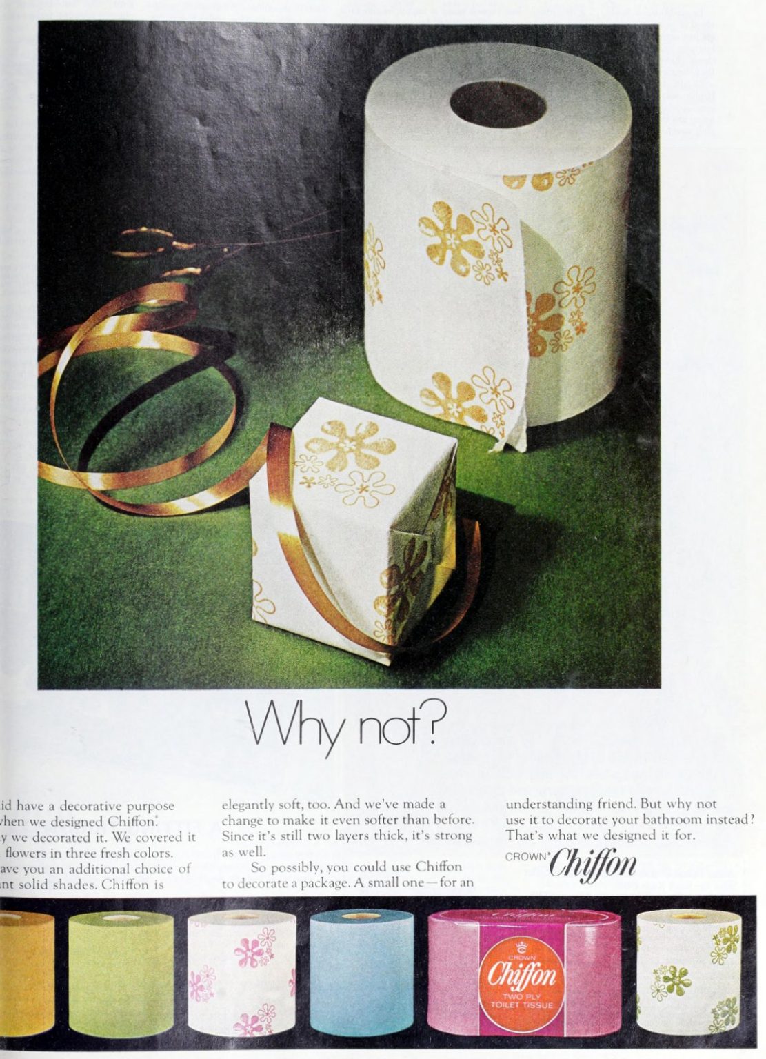 Remember retro toilet paper that had colors & patterns, before it was ...