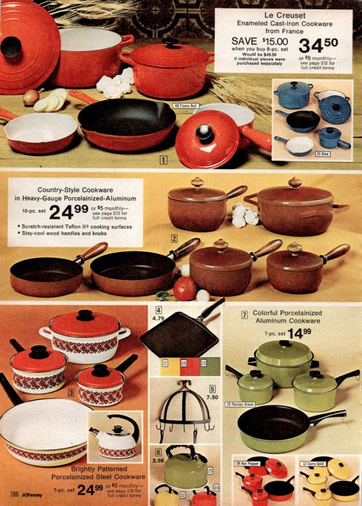 These vintage pots and pans from the 70s may seem kitschy now, but they ...