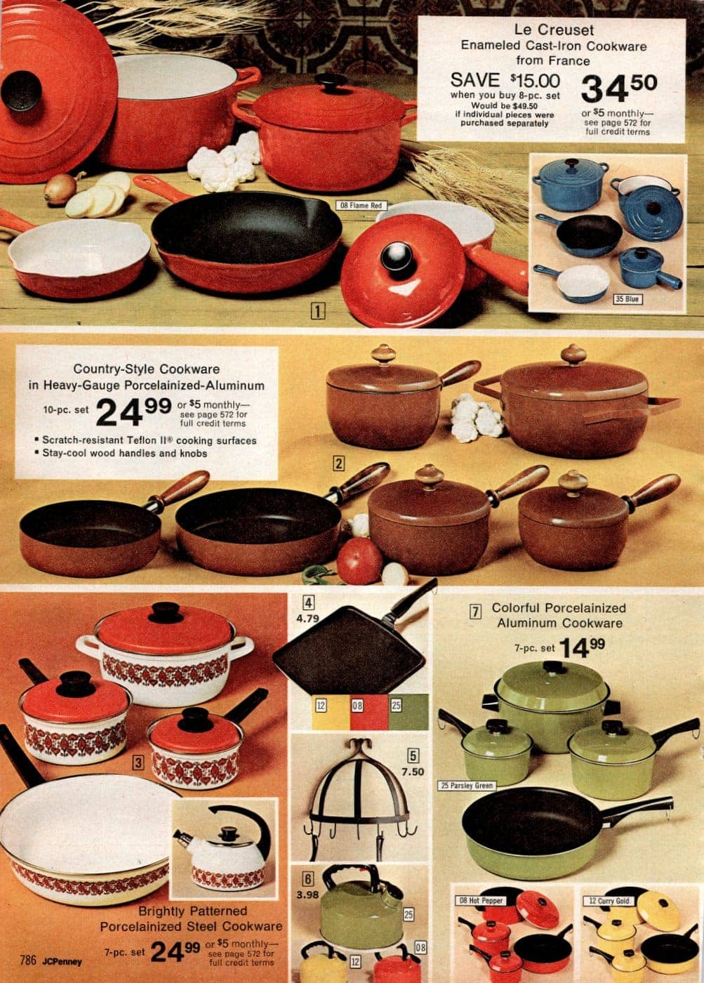 These vintage pots and pans from the 70s may seem kitschy now, but they ...