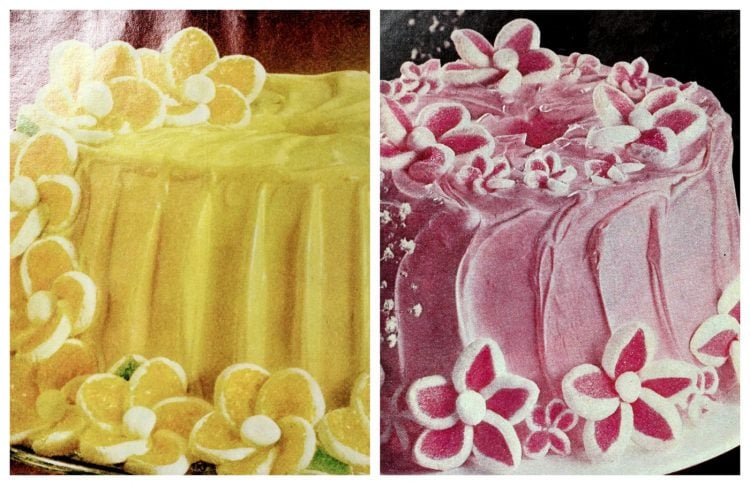 How to make retro '70s daisy cakes with yellow, pink & white ...