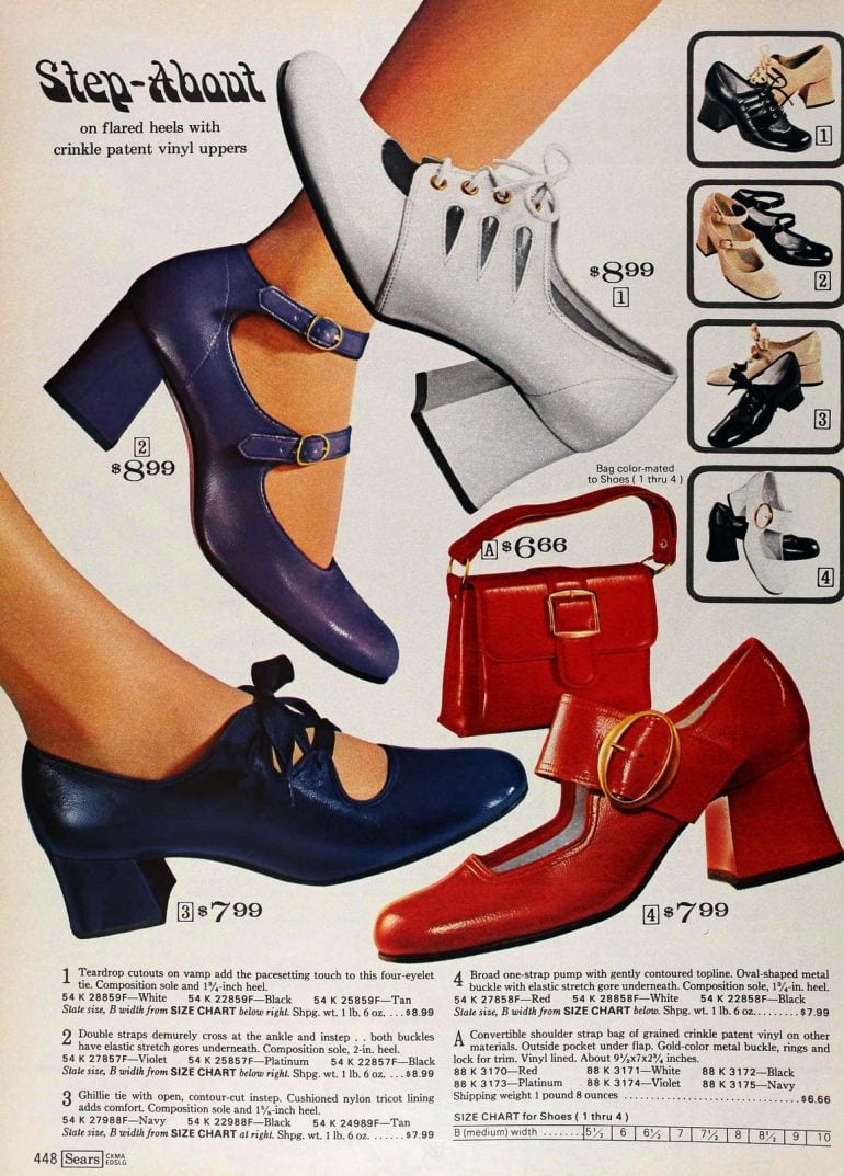 Get the retro look! Popular 70s shoes for women - some that are back in ...