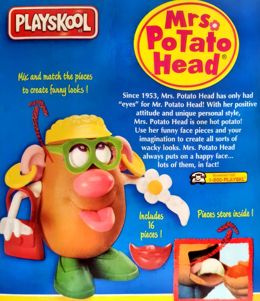 The original Mr Potato Head & Mrs Potato Head toys in the 1950s were ...