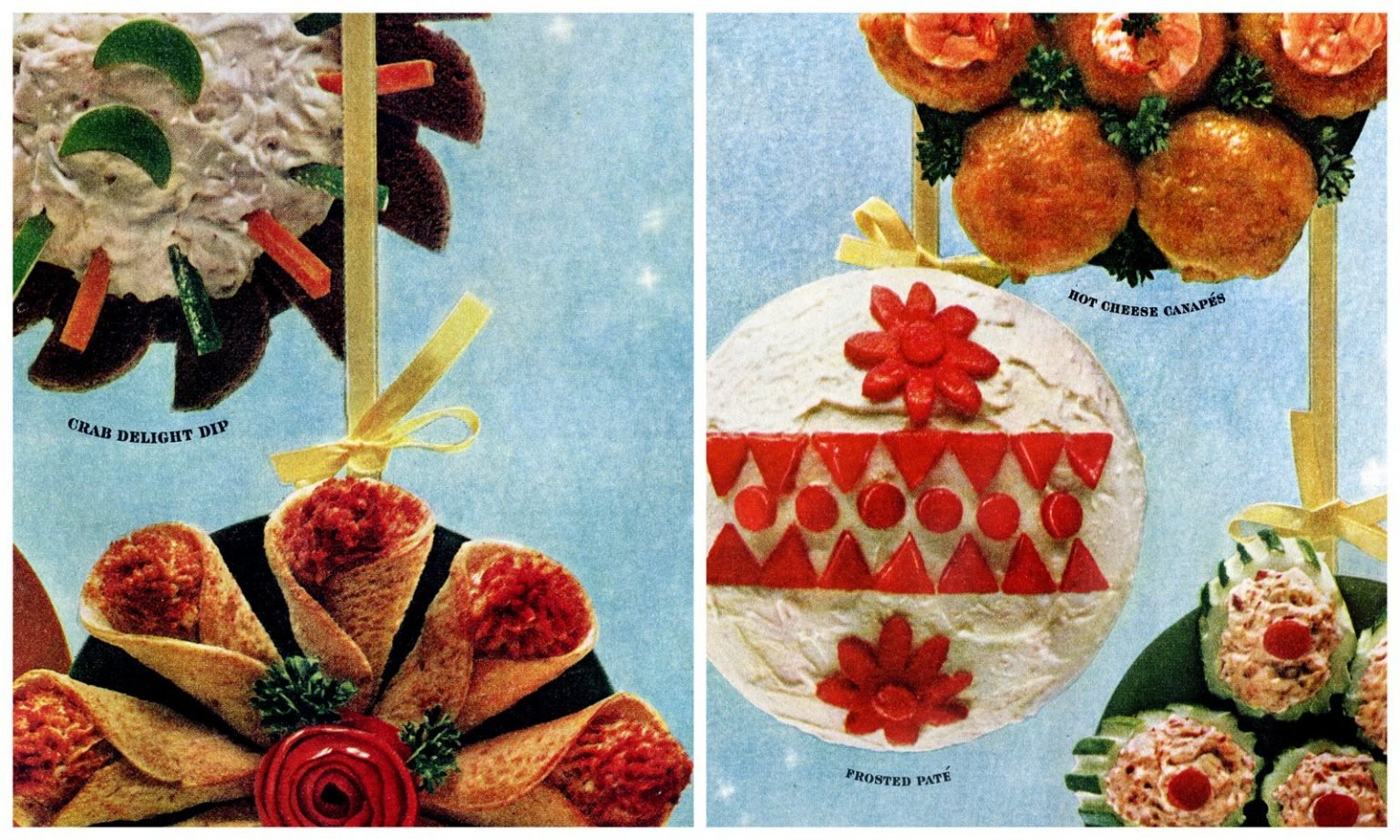 Mayonnaise-rich retro Christmas appetizer recipes from 1965 - Click ...