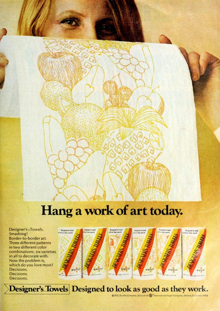 Vintage colored paper towels: See 60+ old-fashioned patterns, colors ...