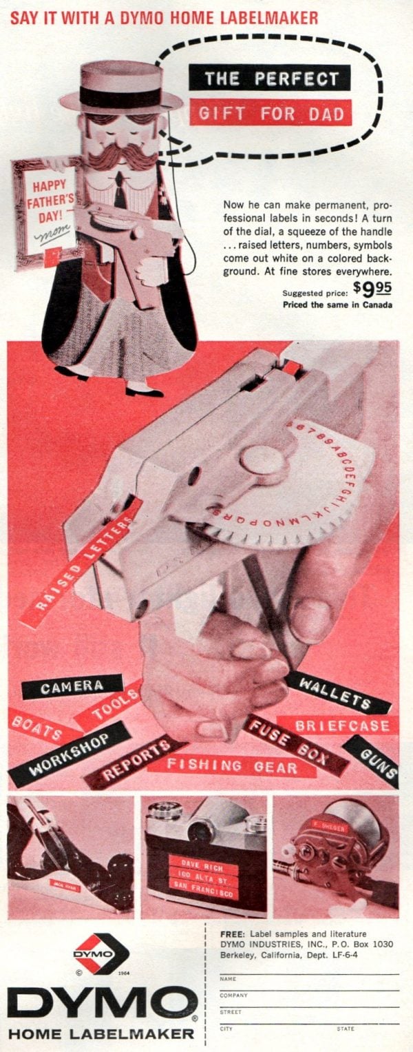 How the old-fashioned Dymo label maker made embossed self-adhesive ...