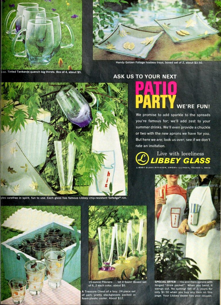 60 vintage Libbey glassware designs from the 60s - Click Americana
