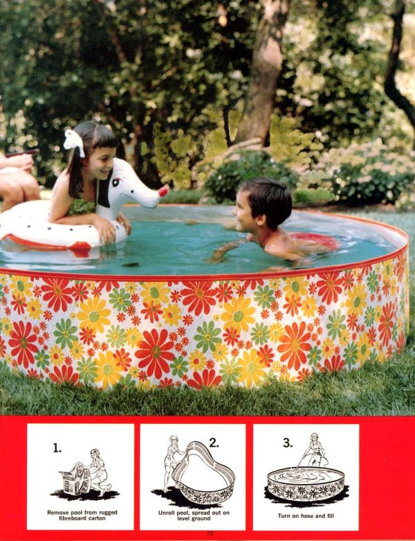 Vintage above-ground pools like these made swimming & summer water fun ...