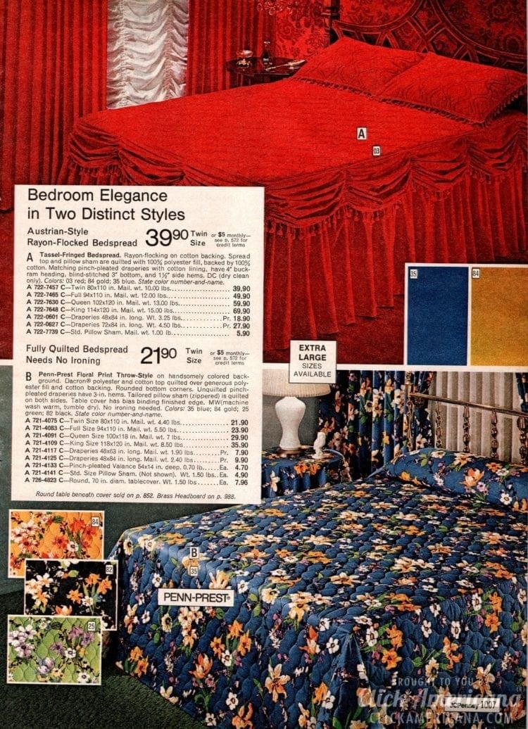 Vintage 1970s bedspreads: Soft retro home decor you may remember ...